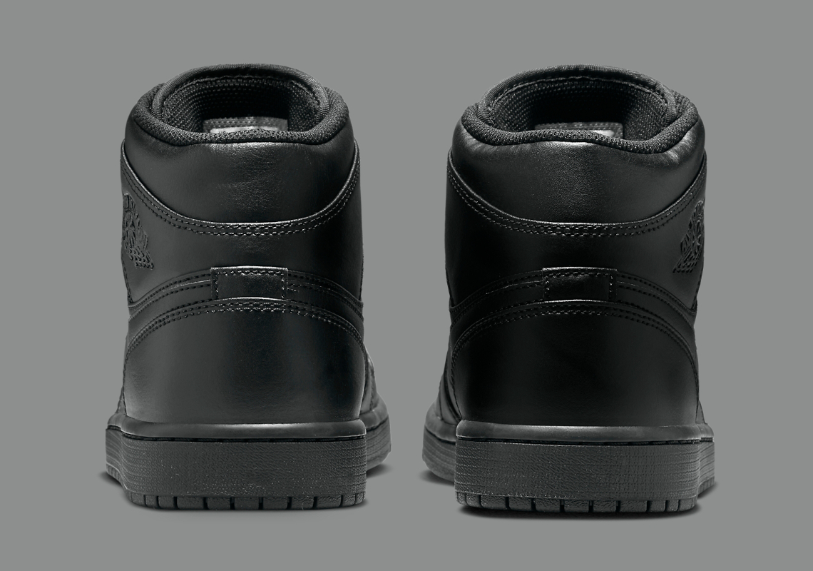 Air Jordan 1 Mid "Triple Black" 554724-093 | SneakerNews.com