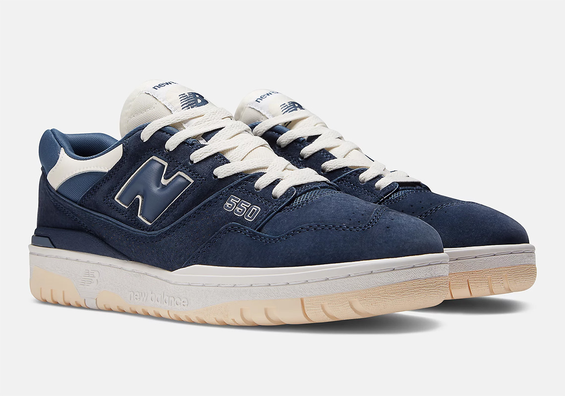 New Balance 550 "Navy Suede" BB550SLA | SneakerNews.com