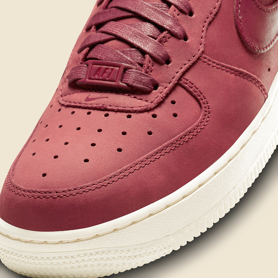 Nike Air Force 1 PRM "Light Maroon" DR9503-600 | SneakerNews.com