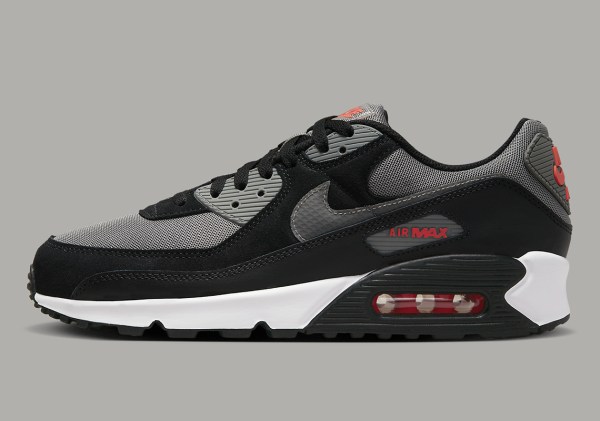 Nike Air Max 90 Black Grey Red FD0664-001 | SneakerNews.com