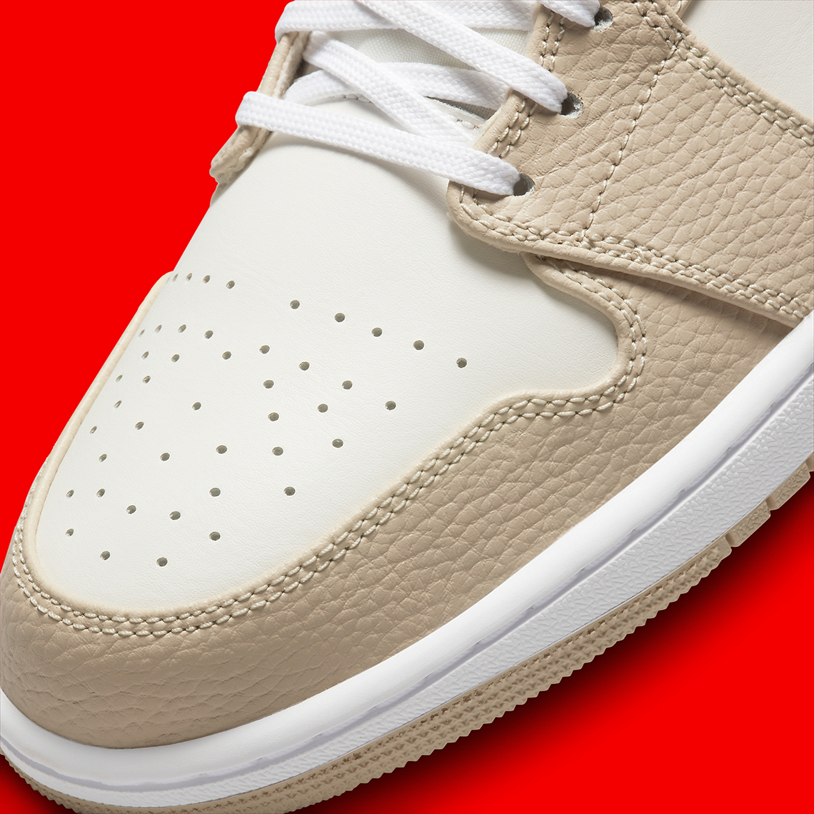 Air Jordan 1 Low "Tumbled Tan Leather" FB7168-121 | SneakerNews.com