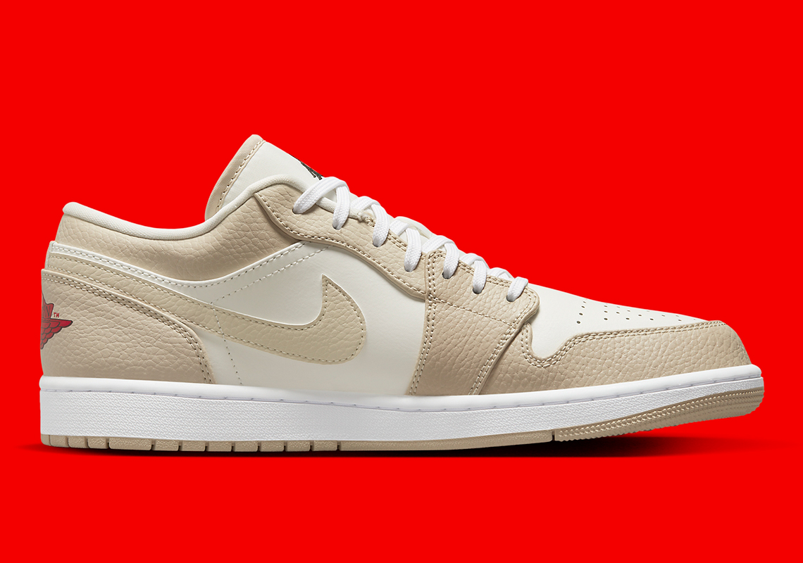 Air Jordan 1 Low "Tumbled Tan Leather" FB7168-121 | SneakerNews.com