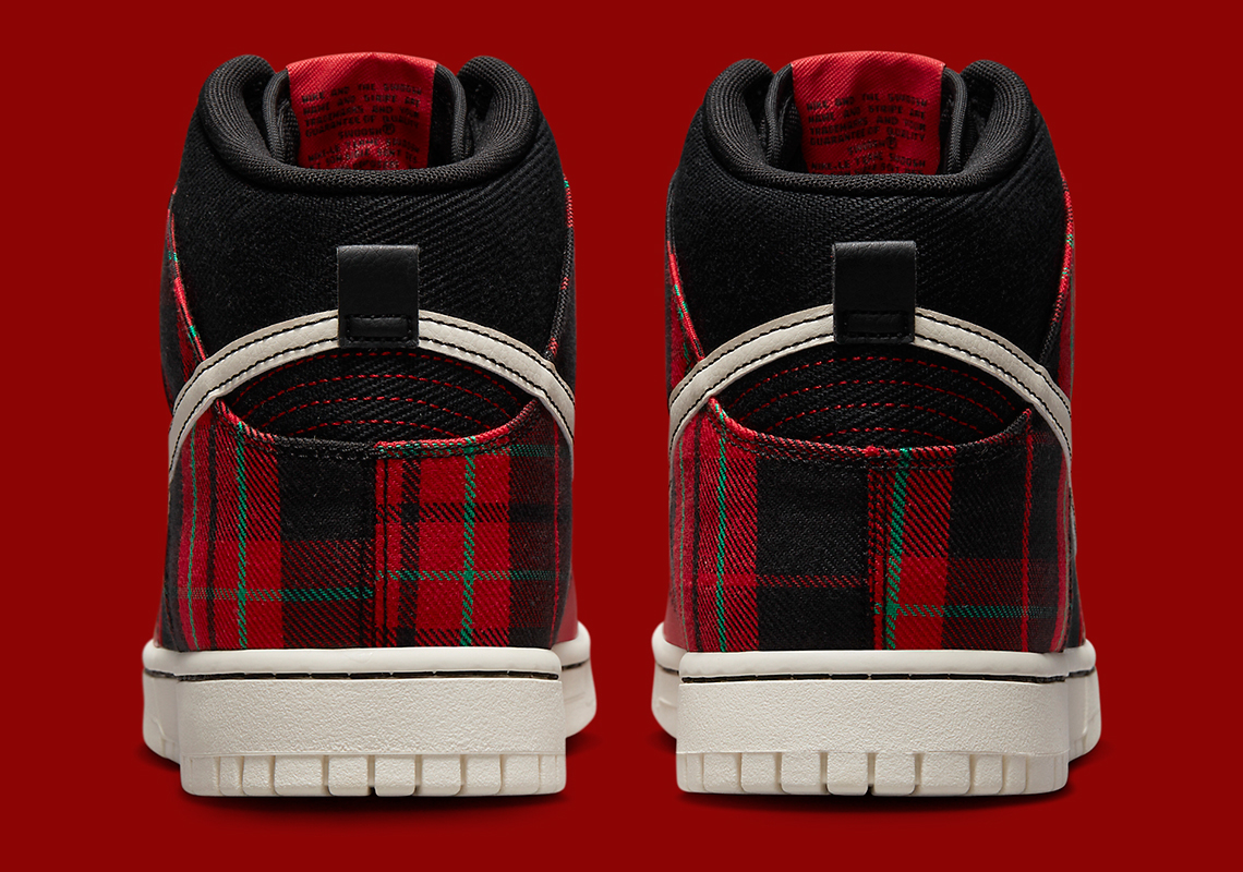 Nike Dunk High "Plaid" Red Green DV0826-001 | SneakerNews.com
