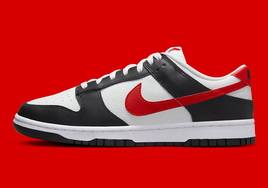 Nike Dunk Low Black White Red FB3354-001 | SneakerNews.com