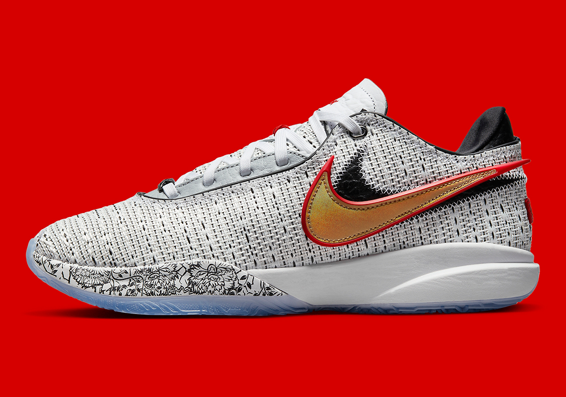 Nike LeBron 20 "White/Metallic Gold" DJ5423-100 | SneakerNews.com