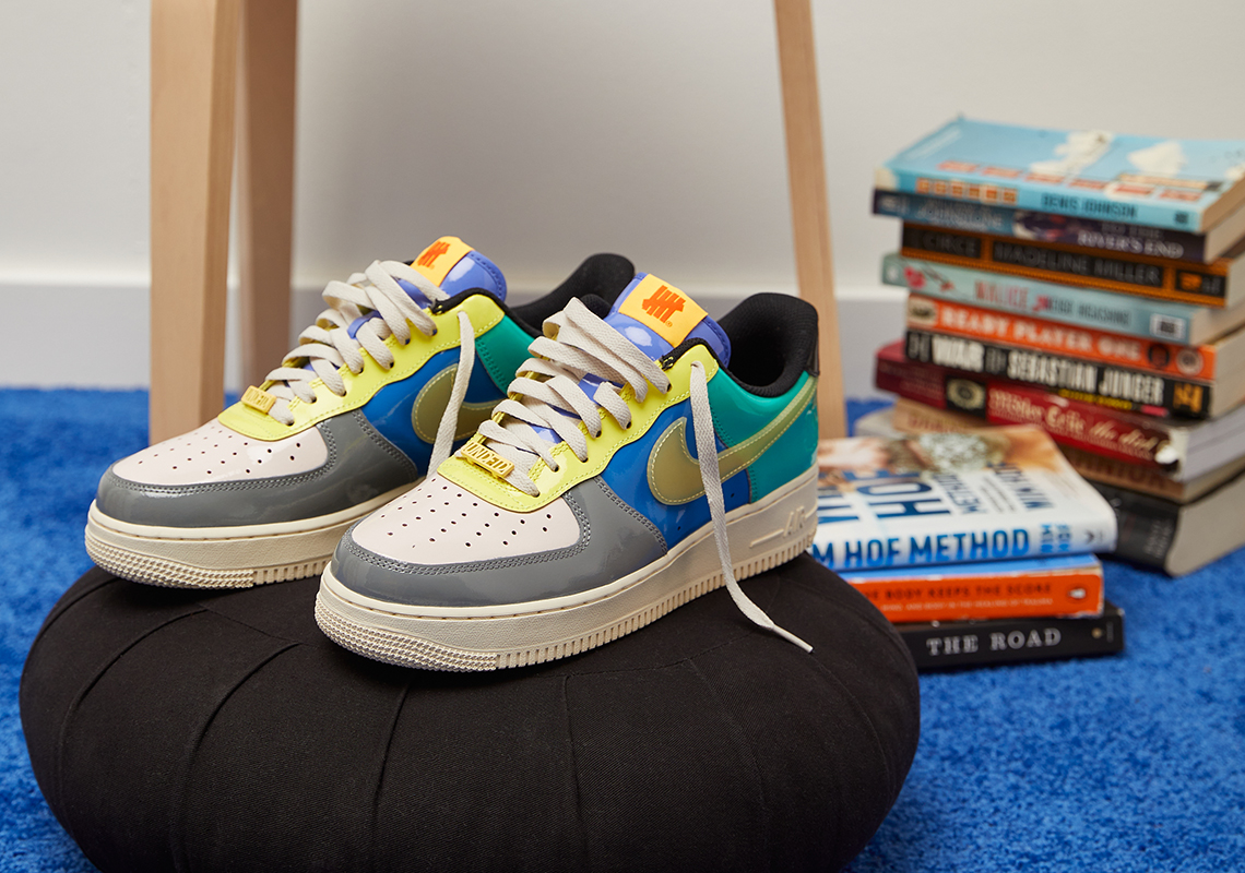 UNDEFEATED Nike Air Force 1 Multi-Color Patent Pack Drop 1 ...
