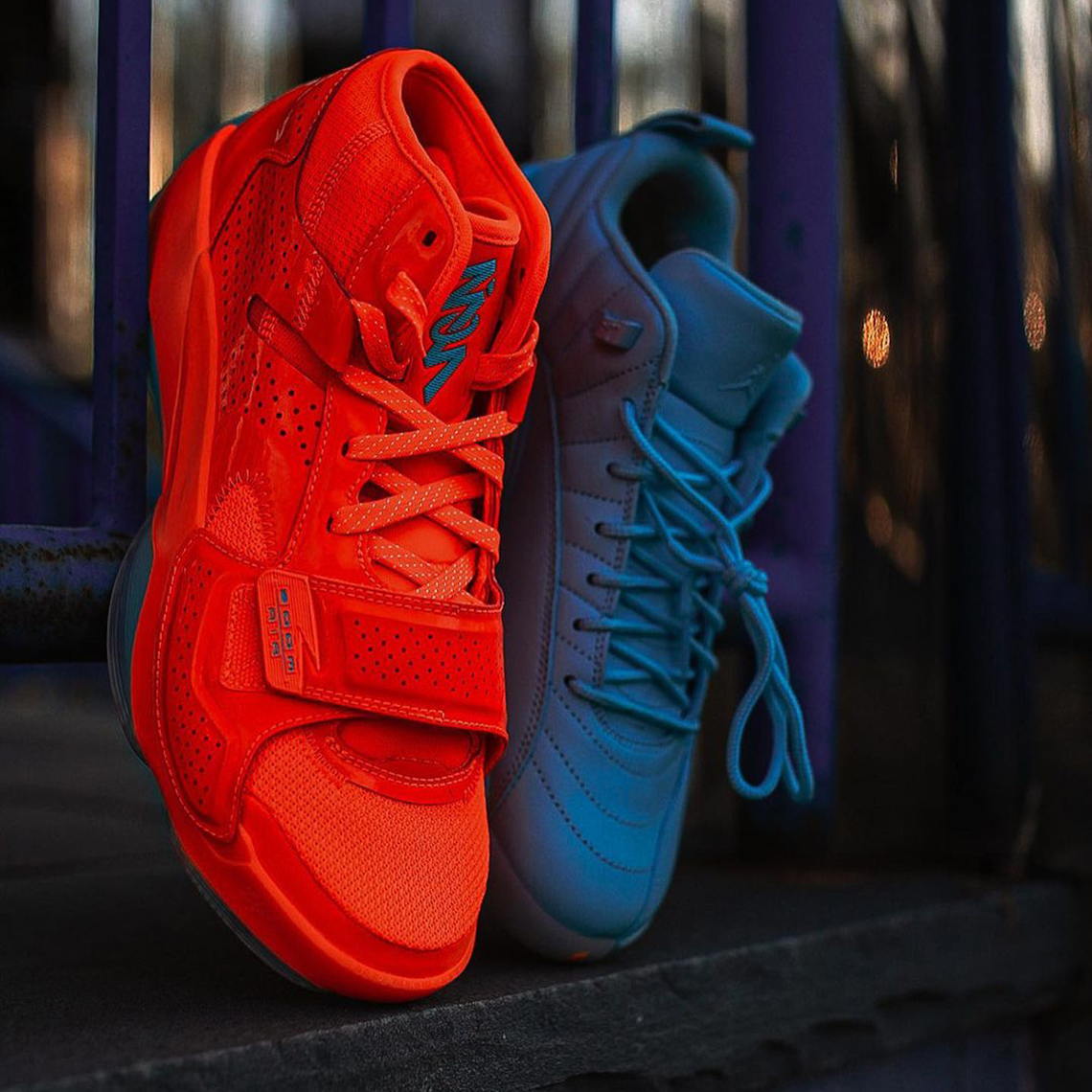 First Look Jordan Zion 2 x Air Jordan 12 "Fire And Ice" | SneakerNews.com