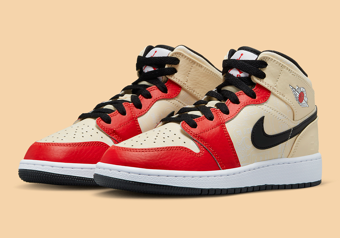 Air Jordan 1 Mid GS "Dunk Contest" DV7012-100 | SneakerNews.com