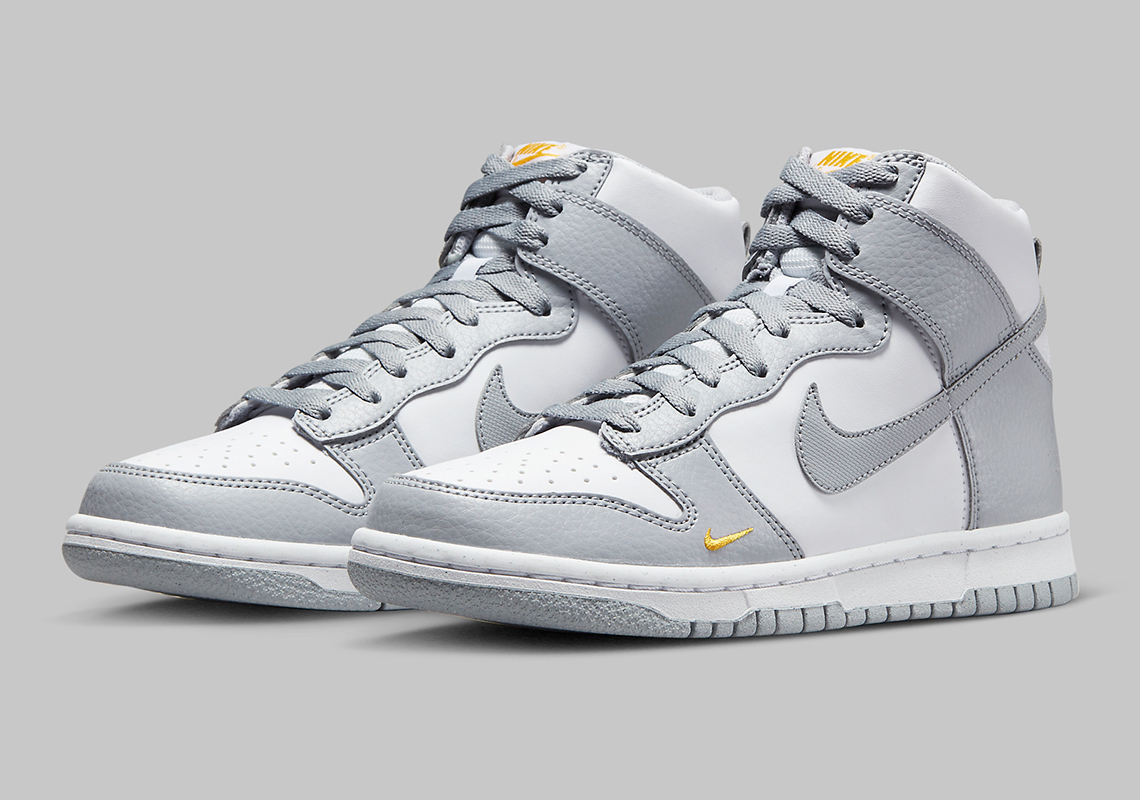 Nike Dunk High GS "Grey/Marigold" FD9773-001 | SneakerNews.com