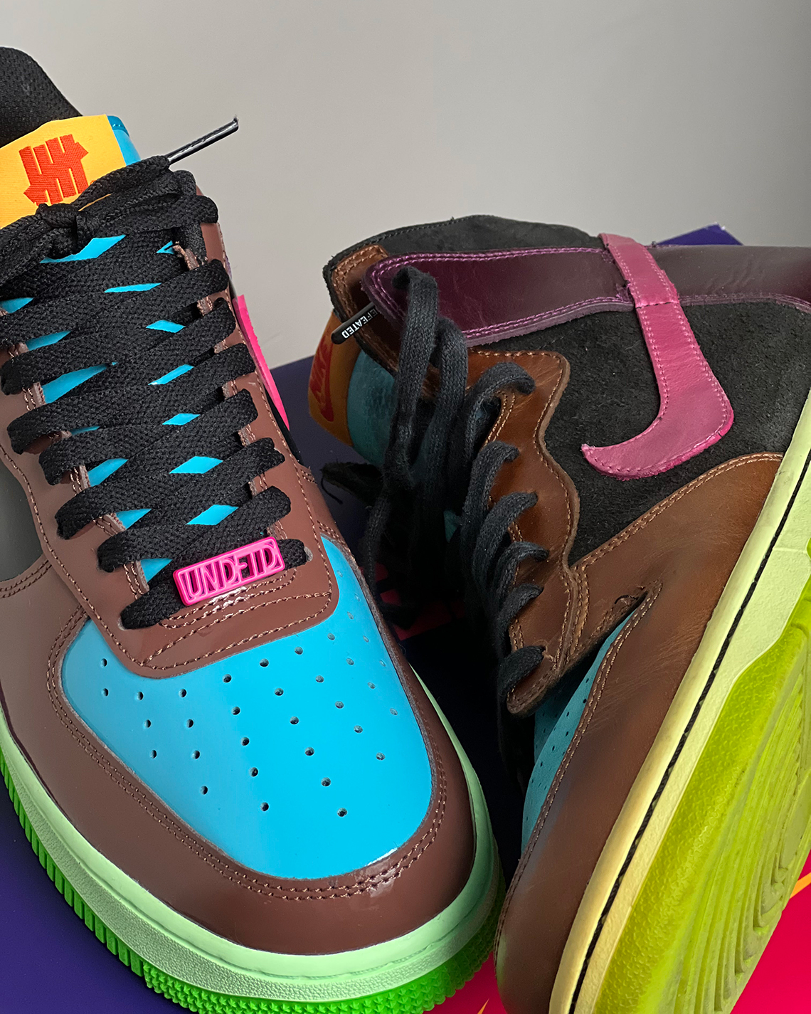 Undefeated Nike Air Force 1 Multi-Color Patent Pack | SneakerNews.com