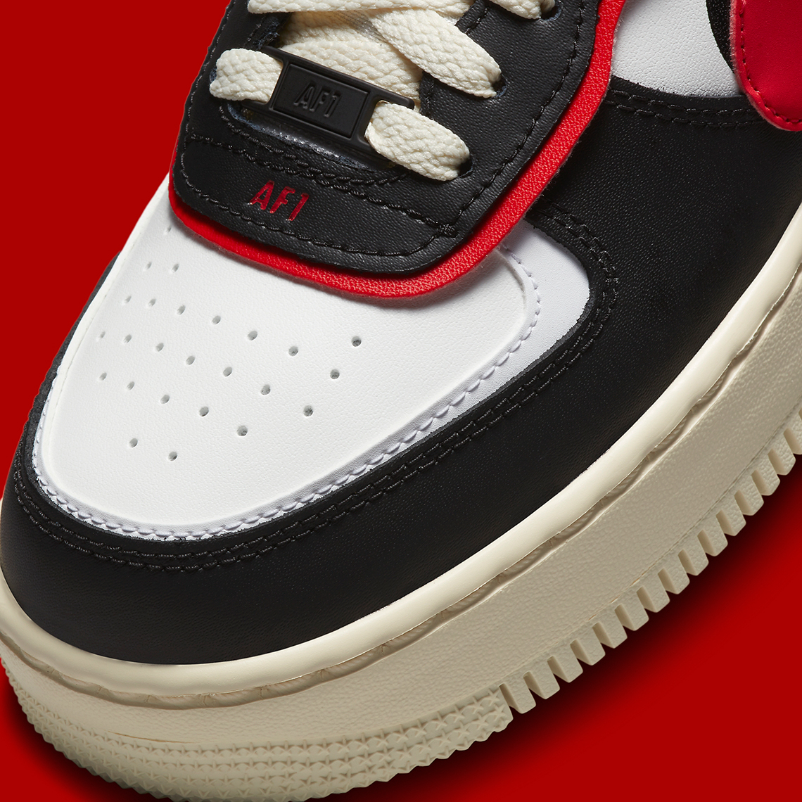 Nike Air Force 1 Shadow "Black/University Red" DR7883-102 | SneakerNews.com