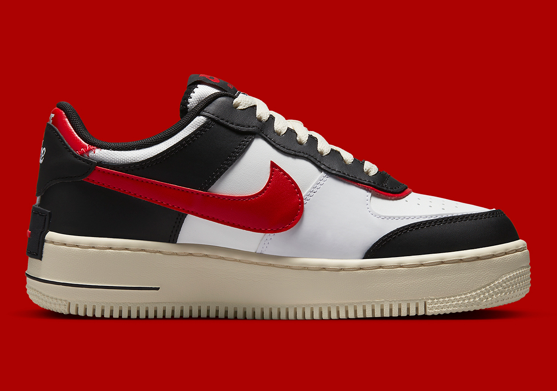 Nike Air Force 1 Shadow "Black/University Red" DR7883-102 | SneakerNews.com