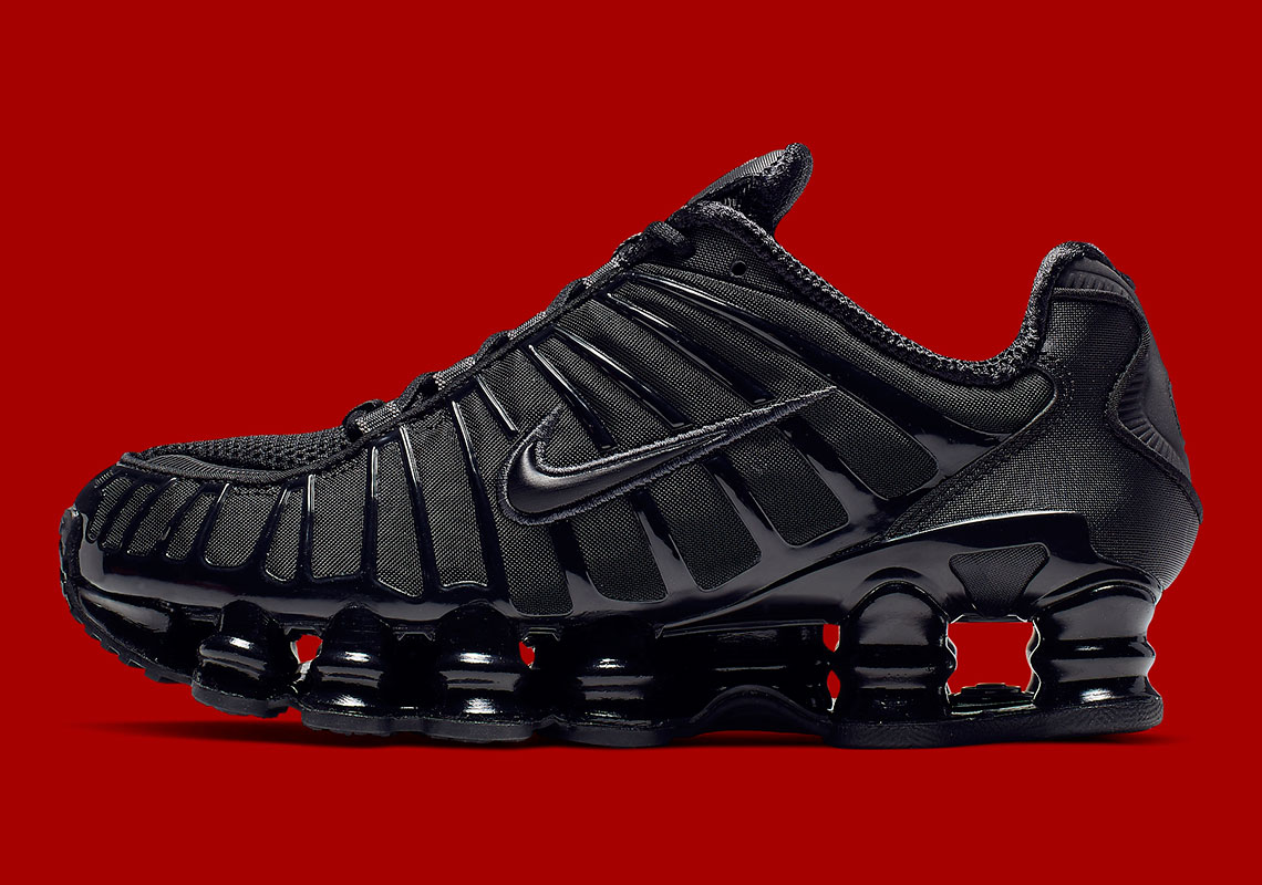 Women's Nike Shox TL "Black/Red" AR3566-002 | SneakerNews.com