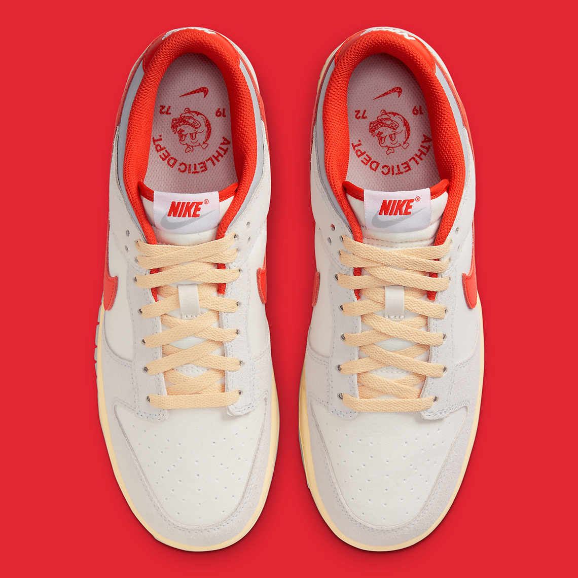 Nike Dunk Low "Grey/Red" Athletic Department FJ5429-133 | SneakerNews.com