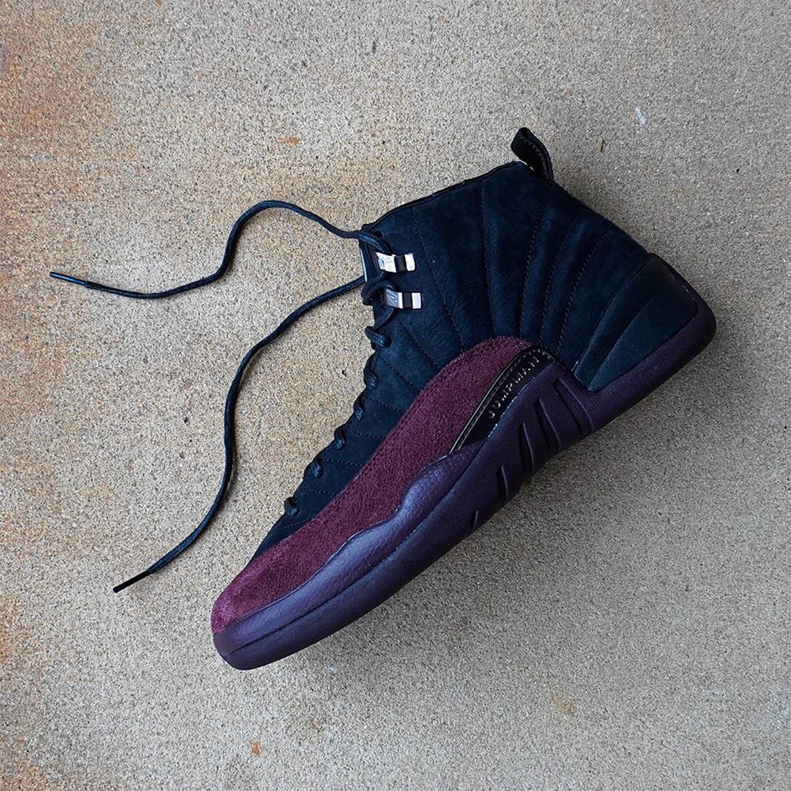 Air Jordan 12 A Ma Maniere "Black/Burgundy" DV6989-001 | SneakerNews.com