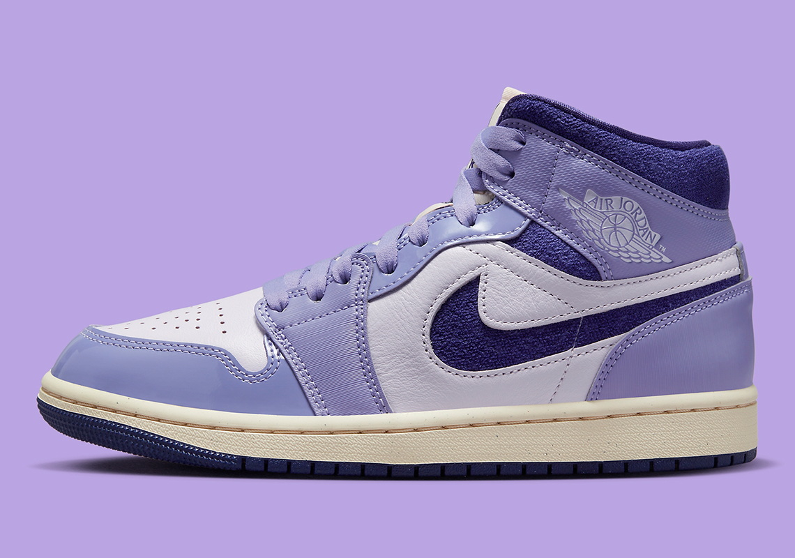 Air Jordan 1 Mid "Purple/Sail" DZ3745-500 | SneakerNews.com