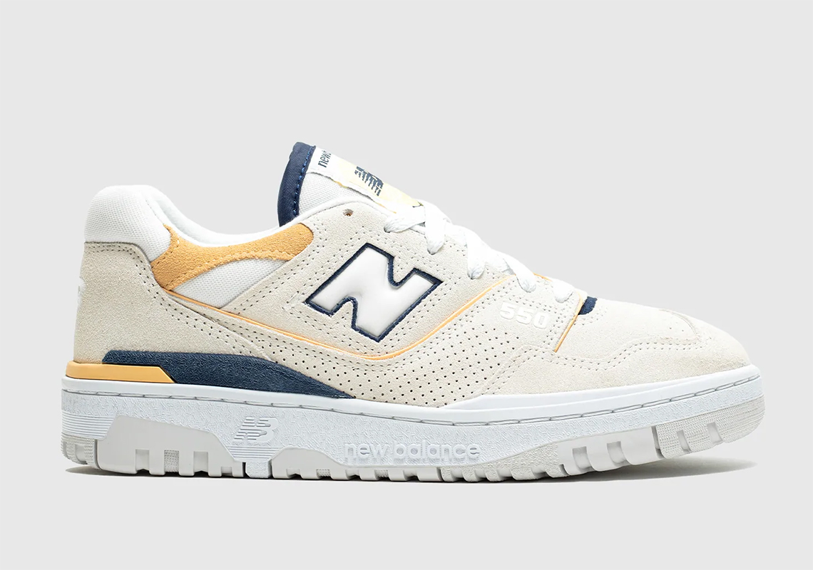 New Balance 550 "Raw Sugar/NB Navy" BBW550AB | SneakerNews.com