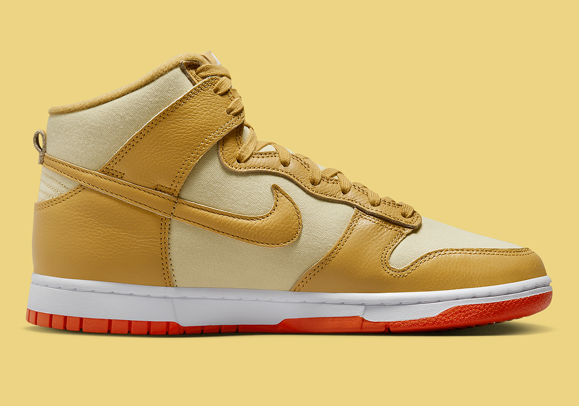 Nike Dunk High "Gold/Red" DV7215-700 | SneakerNews.com