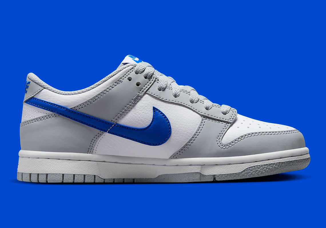 Nike Dunk Low GS "Grey/White/Royal" FN3878-001 | SneakerNews.com