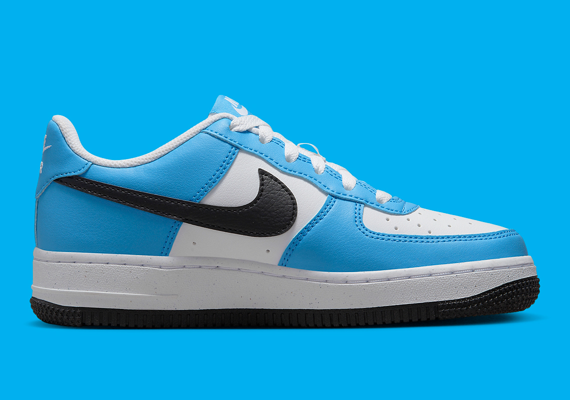Nike Air Force 1 Low GS Dark Powder Blue Black FN3810-400 | SneakerNews.com