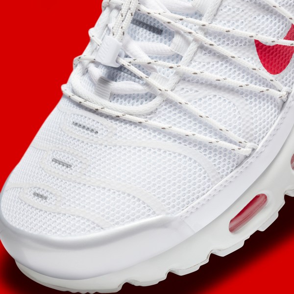 Nike Air Max Plus Utility "White/Red" FN3488-100 Release | Sneaker News
