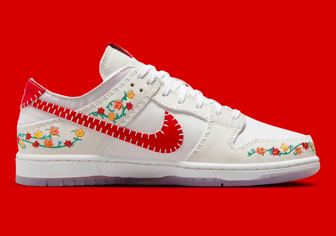 Nike SB Dunk Low Decon N7 White Red FD6951-700 | SneakerNews.com