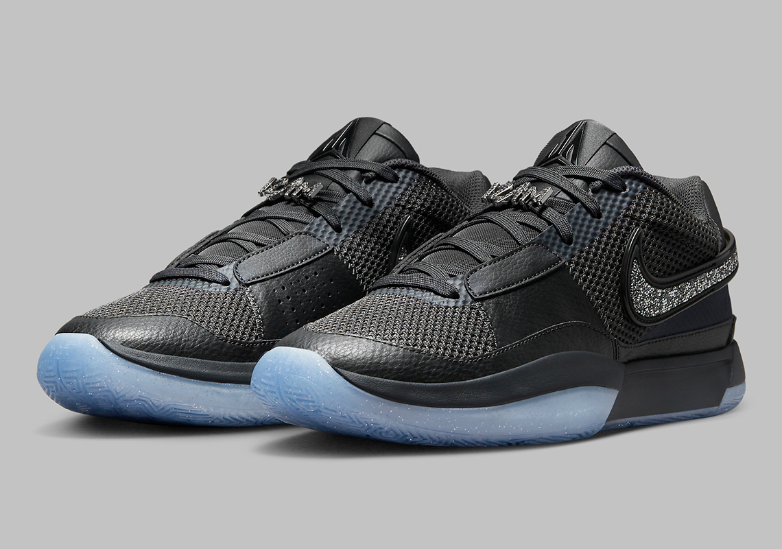 Ja Morant Nike JA 1 "12 AM" Midnight Swarovski FJ4234-001 | SneakerNews.com