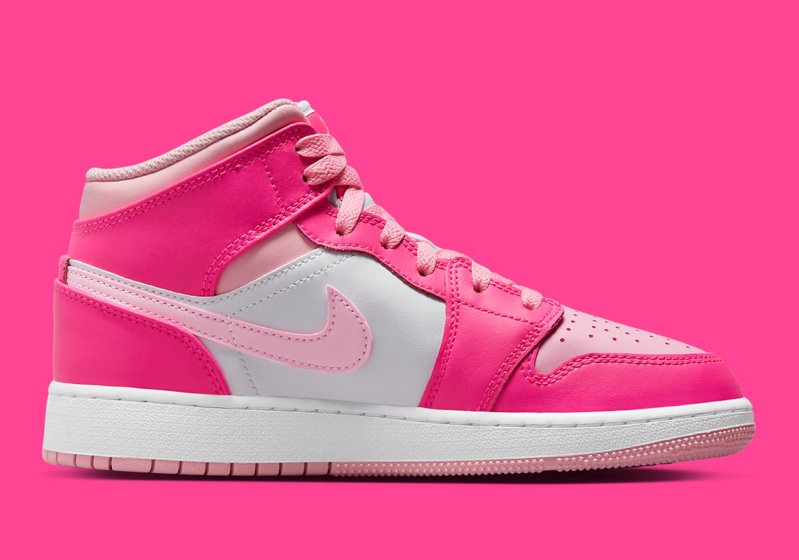Air Jordan 1 Mid GS "Fierce Pink" FD8780-116 | SneakerNews.com