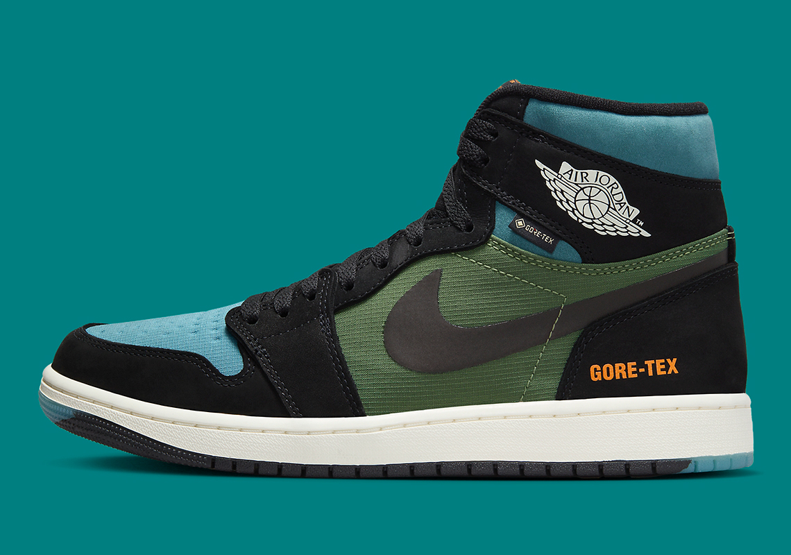 Air Jordan 1 High Element GORE-TEX "Black/Olive" DB2889-003 | Sneaker News