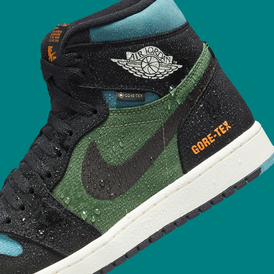 Air Jordan 1 High Element GORE-TEX "Black/Olive" DB2889-003 | Sneaker News