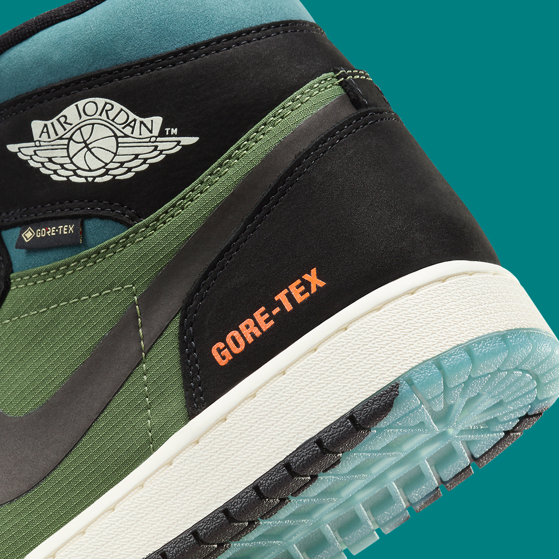 Air Jordan 1 High Element GORE-TEX "Black/Olive" DB2889-003 | Sneaker News
