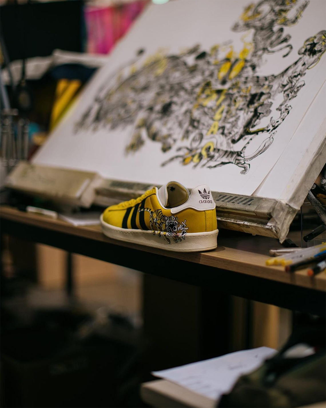 Kim Jung Gi Kasina adidas Campus IE4810 | SneakerNews.com