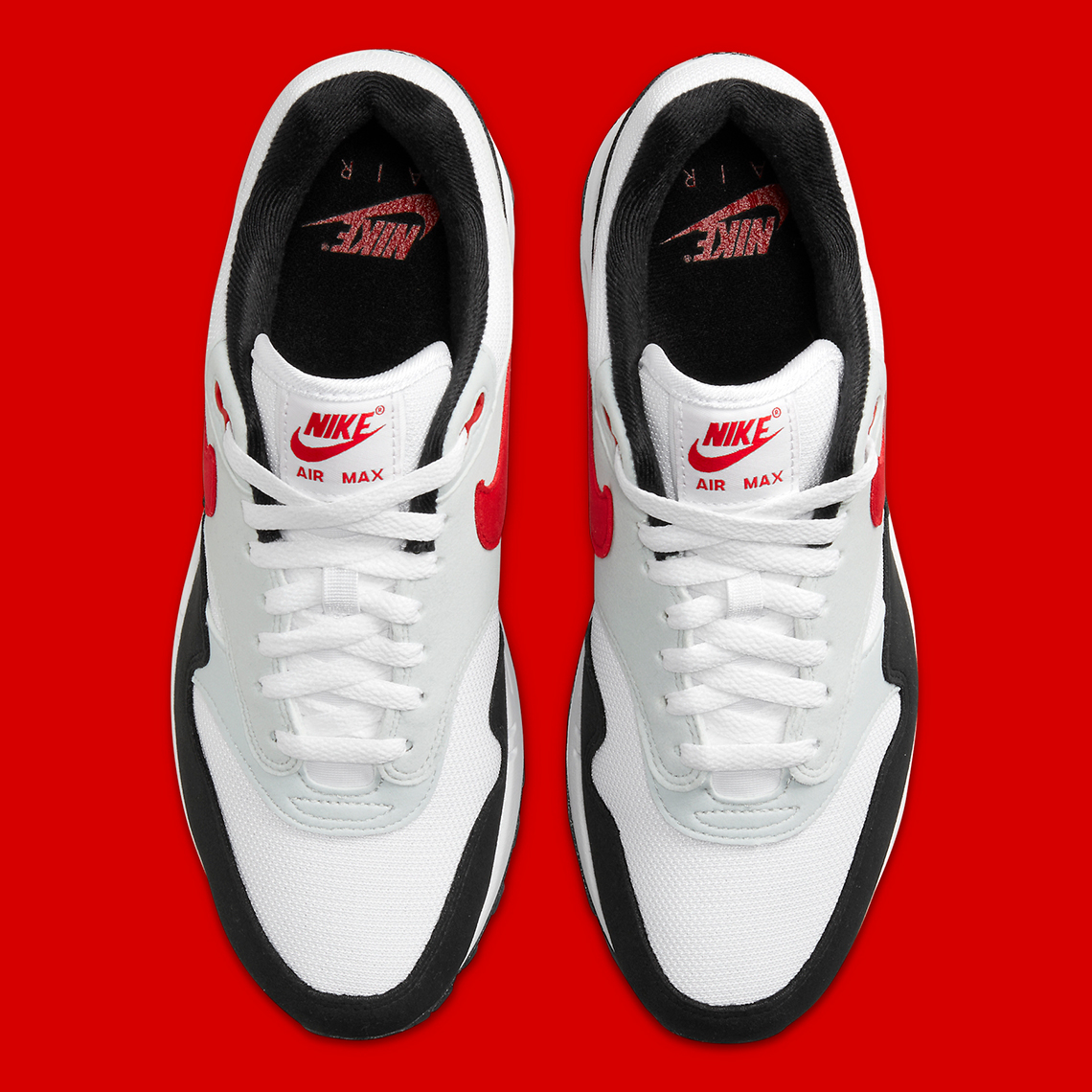Nike Air Max 1 White University Red Pure Platinum Black FD9082-101 ...