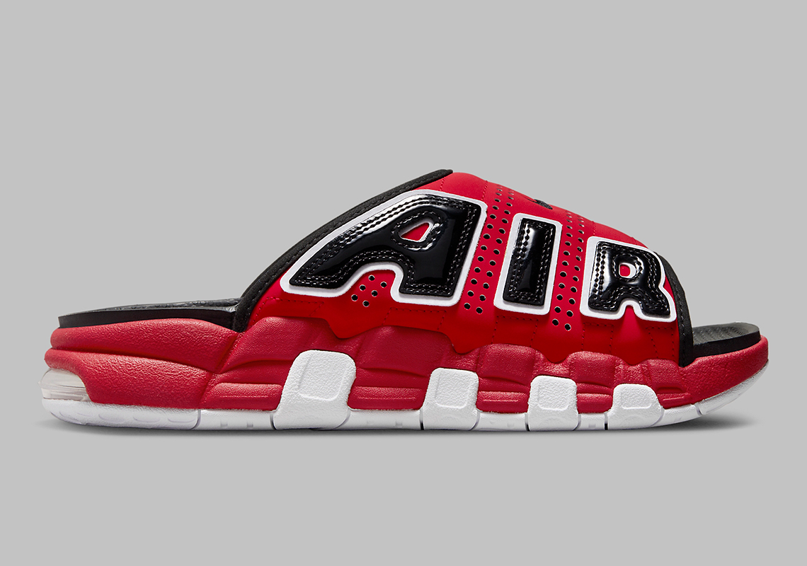 Nike Air More Uptempo Slide "Red/Black" FJ6305-600 | SneakerNews.com