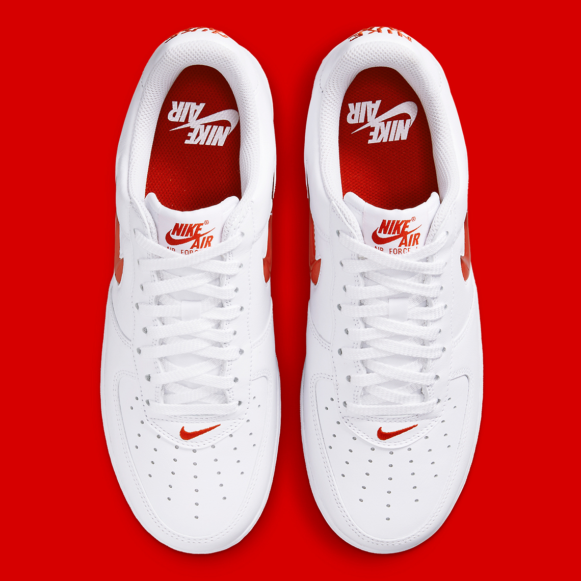 Nike Air Force 1 Low "White/Red" Color of the Month | SneakerNews.com