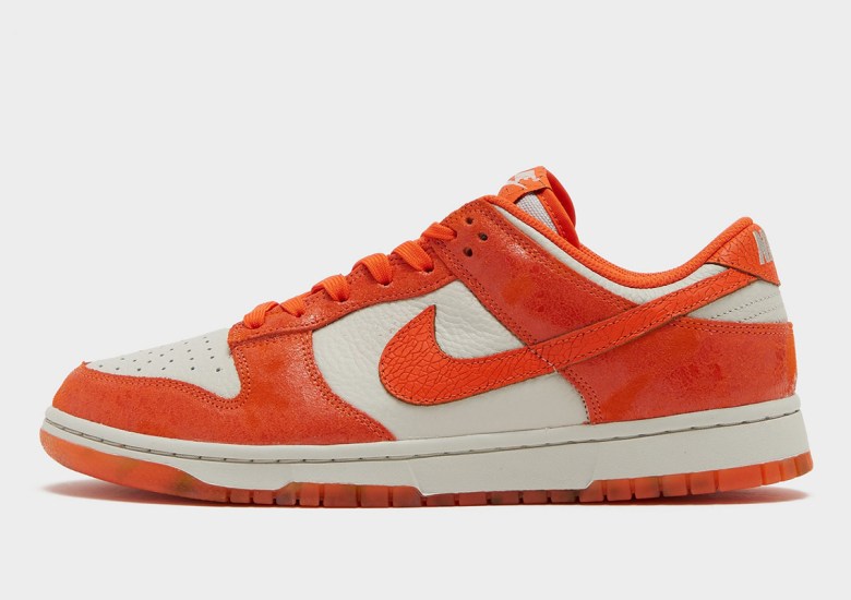 Nike Dunk Low Cracked Orange Leather | SneakerNews.com