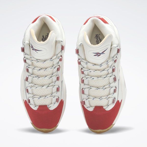 Reebok Question Mid "Vintage Red Toe" IG2653 | SneakerNews.com
