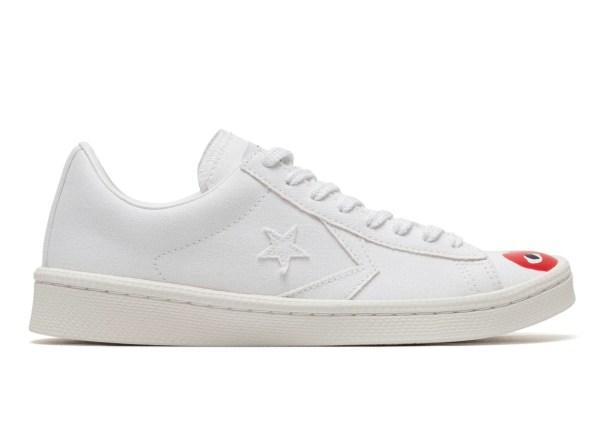 CdG PLAY x Converse Pro Leather Low "White" | SneakerNews.com