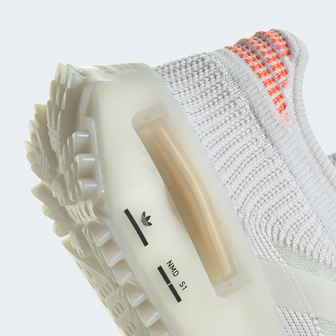 adidas NMD S1 "Cloud White/Coral Fusion" HQ4465 | SneakerNews.com