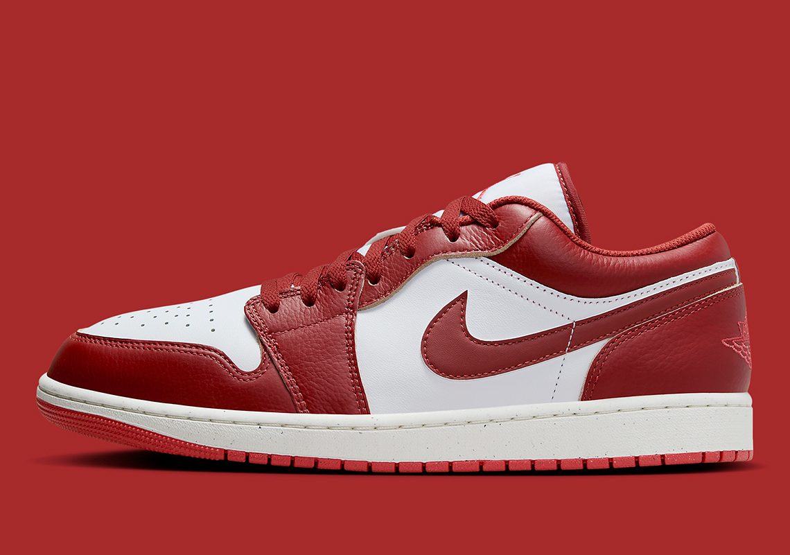 Air Jordan 1 Low "White/Dune Red" FJ3459-160 | SneakerNews.com