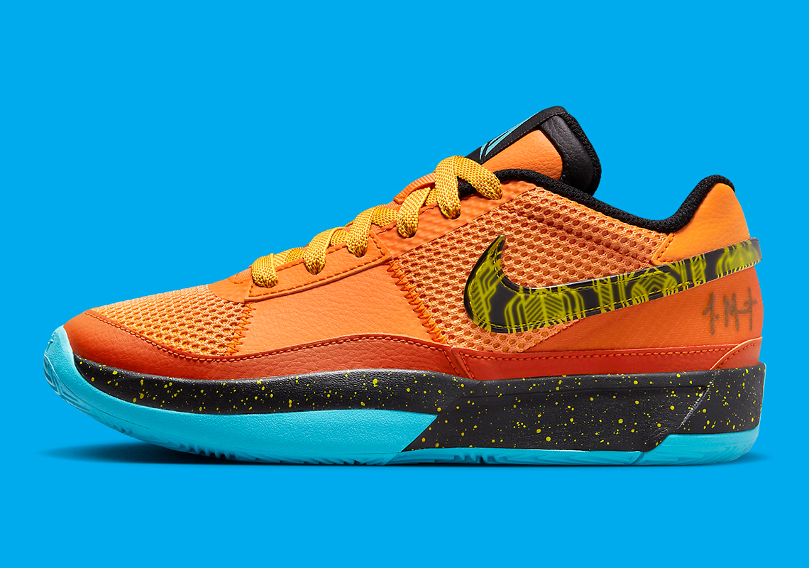 Nike Ja 1 GS "Bright Mandarin/Baltic Blue" FB8977-800 | SneakerNews.com