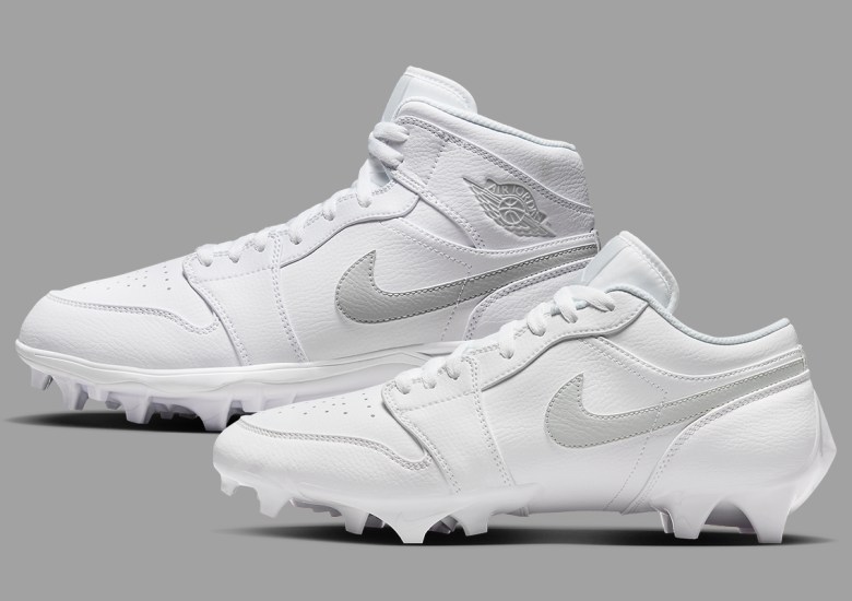 Air Jordan 1 Cleats White Neutral Grey Release Date | SneakerNews.com