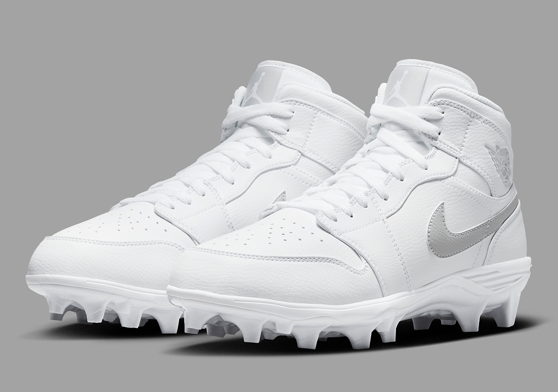 Air Jordan 1 Cleats White Neutral Grey Release Date | SneakerNews.com