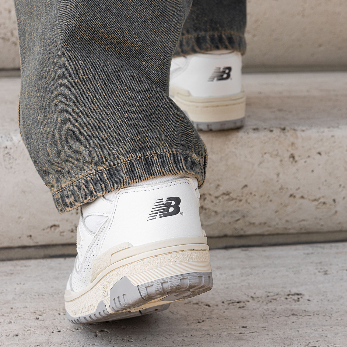 New Balance 550 White Cream Grey BB550PWG | SneakerNews.com