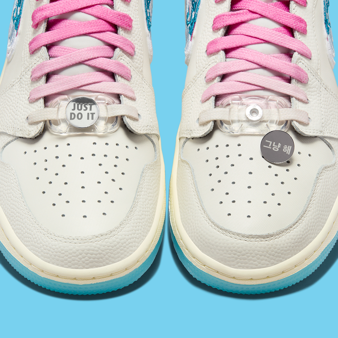 Michelle Wie West Air Jordan 1 Golf Shoes "Aloha/Waves" | SneakerNews.com