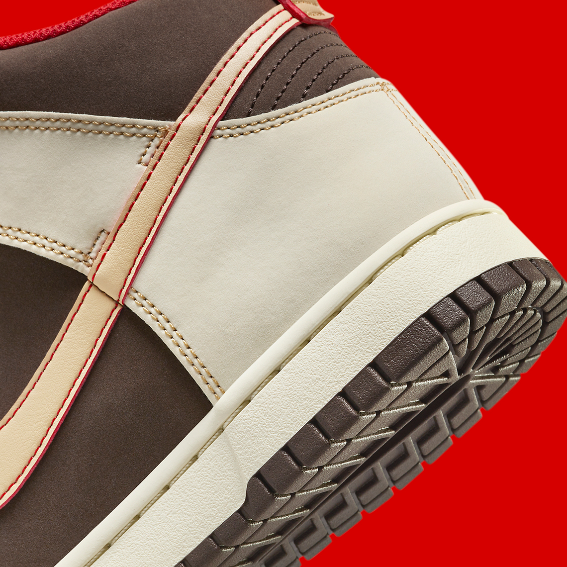 Nike Dunk High "Sail/Brown/Red" FB8892-200 Release | Sneaker News