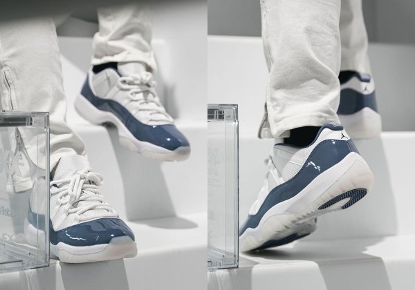 Air Jordan 11 Low "Midnight Navy/Diffused Blue" FV5104-104 ...