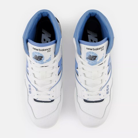 New Balance 650 White Heritage Blue Raincloud BB650RCK | SneakerNews.com