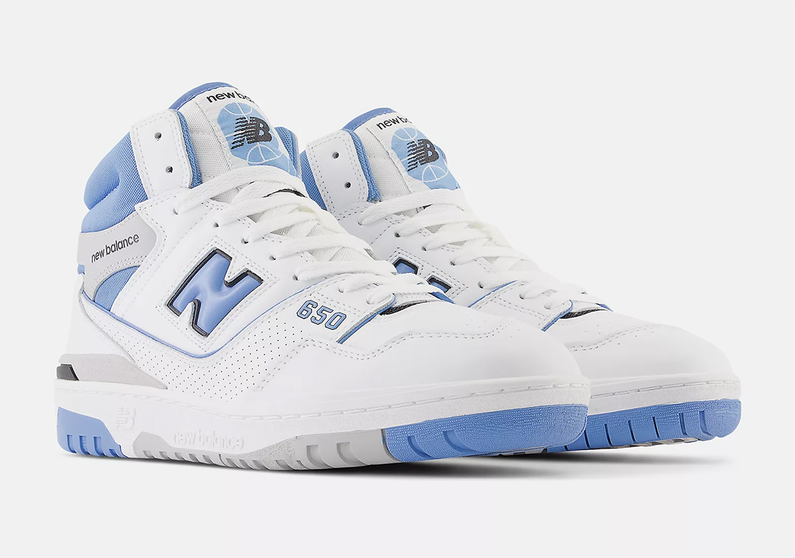 New Balance 650 White Heritage Blue Raincloud BB650RCK | SneakerNews.com