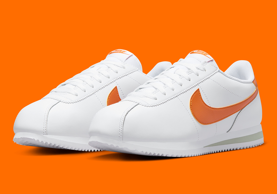 Nike Cortez "White/Campfire Orange" DM4044-102 | SneakerNews.com